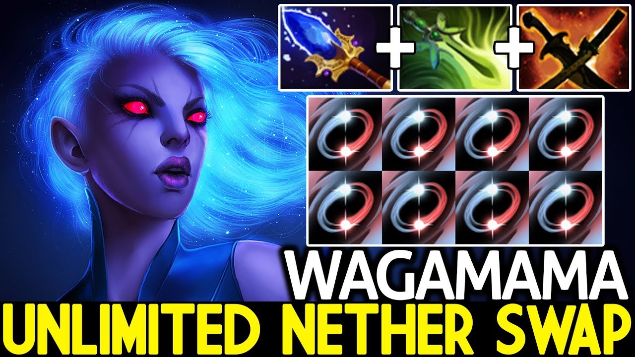 WAGAMAMA [Vengeful Spirit] Unlimited Nether Swap Cancer Gameplay 7.22 ...