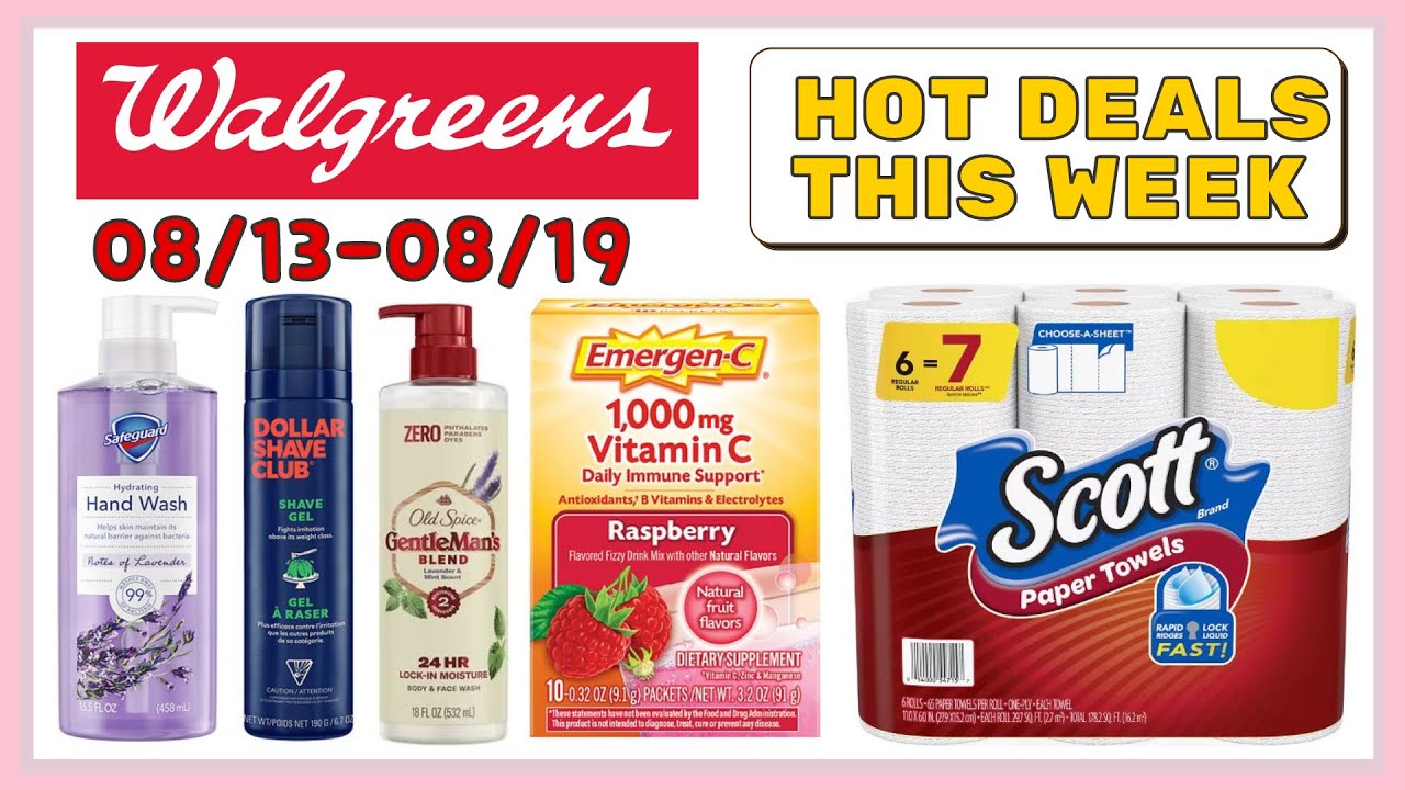 💁🏻‍♀️ WALGREENS Hot Deals This Week 08/13-08/19 | Digital Coupons Only ...