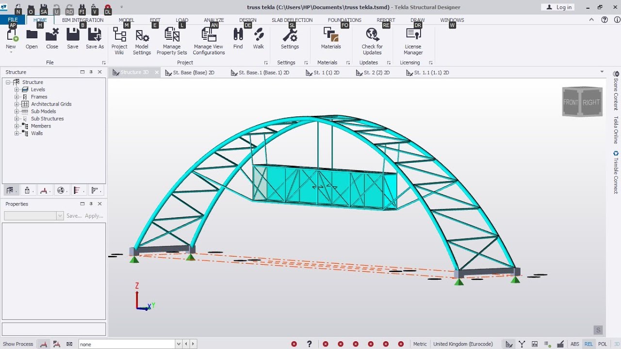 OVERVIEW DESIGNS WITH TEKLA, PROTASTRUCTURE AND ROBOT SOFTWARES. @CAD ...