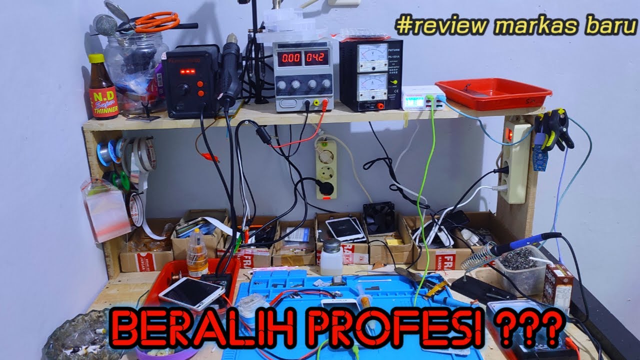 REVIEW MARKAS OTODIDAK KONTER DAN SERVIS HP PEMULA 2023 || usaha ...