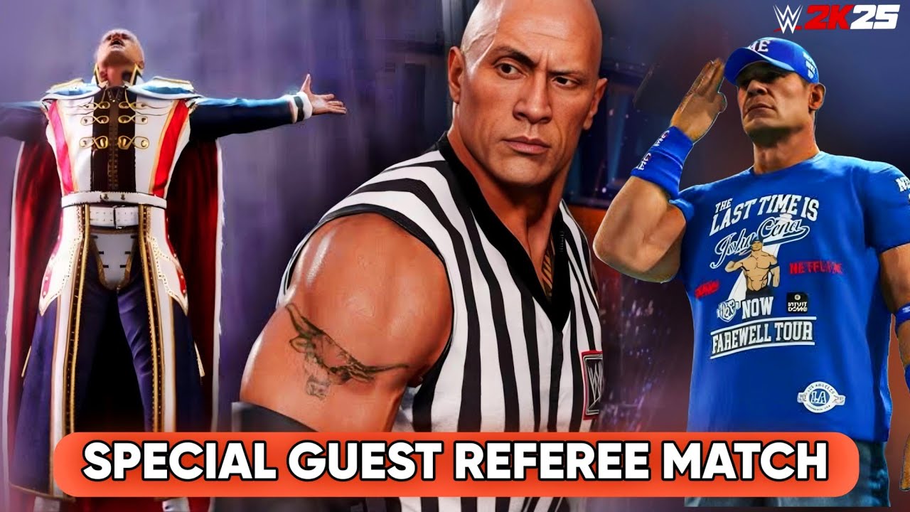 Full Match :- John Cena vs Cody Rhodes Special Guest Referee The Rock ...