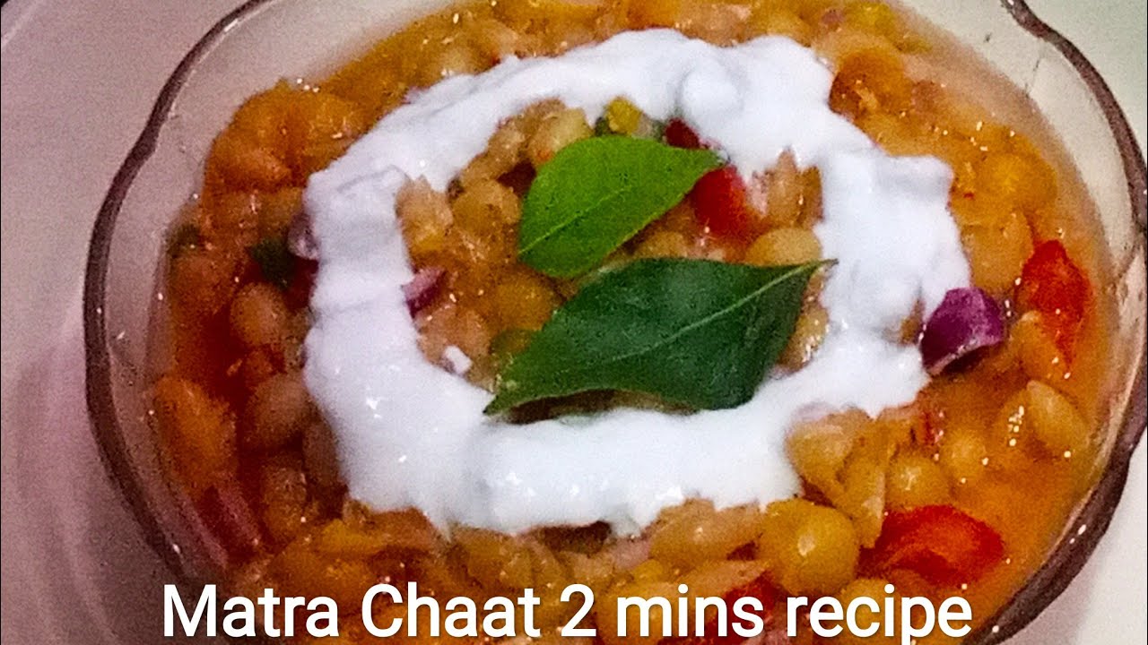 Street Food, Matra Chaat Easy & Tasty 😋 - YouTube