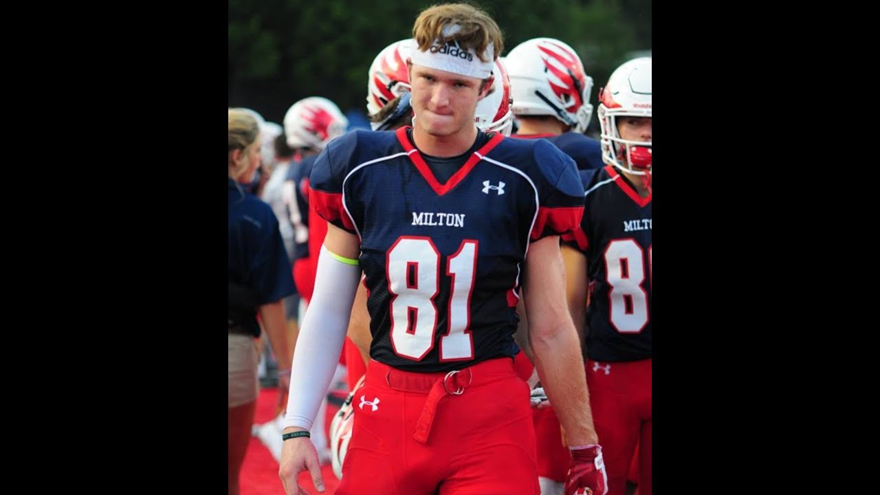 Kevin Murphy - Milton Football Highlights - Class of 2018 - YouTube