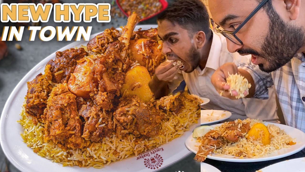 Eating Lunch(Mutton Kacchi Biryani) With Friends at Kacchi Darbar - YouTube