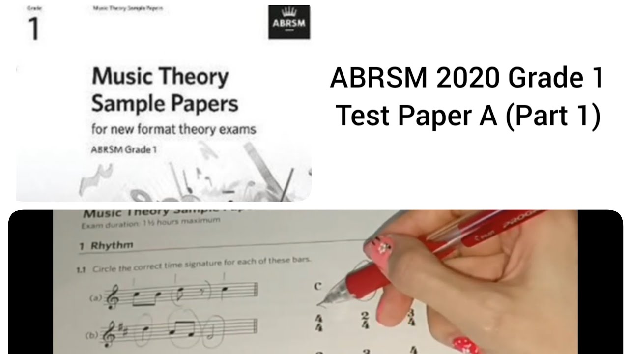 ABRSM 2020 Music Theory Sample Test Paper A (Part 1) - YouTube