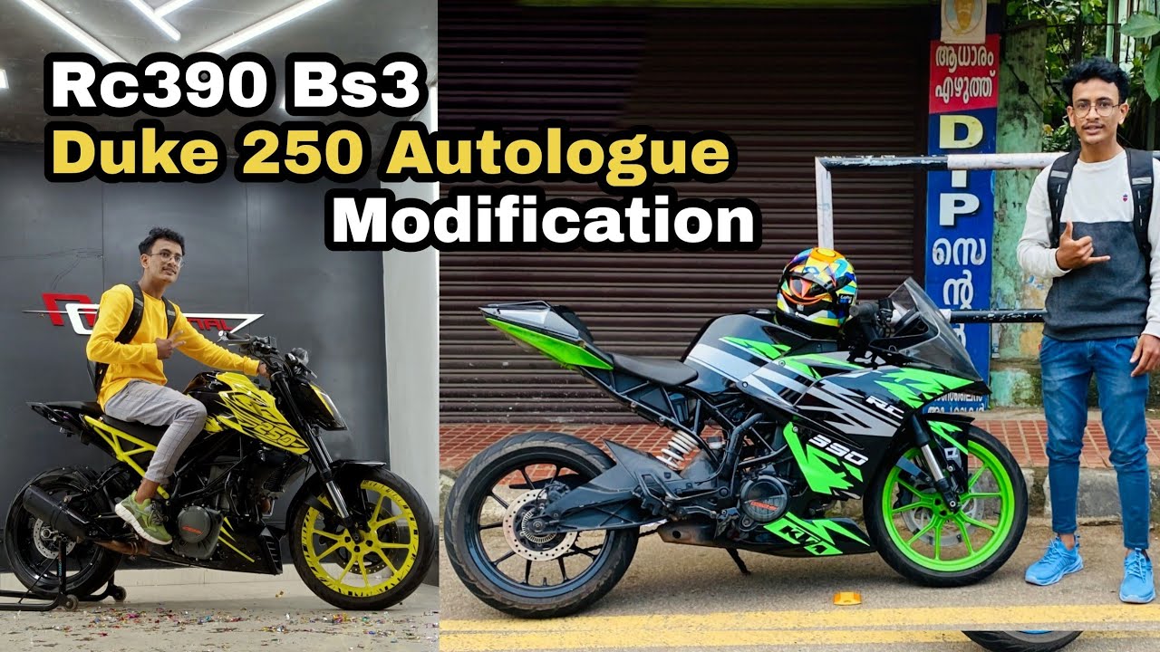 Rc390 Bs3/Duke 250 Autologue Modification... 💥 - YouTube