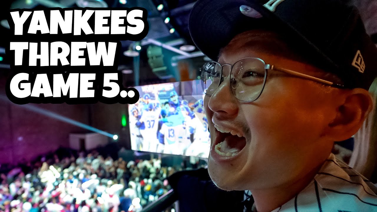 YANKEES FAN *LIVE* REACTION TO DODGERS VS YANKEES WORLD SERIES GAME 5 ...
