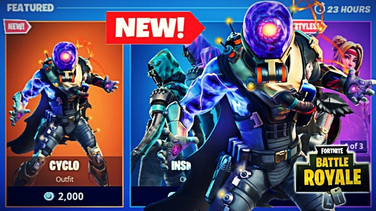 NEW CYCLO SKIN IS FINALLY HERE! NEW FORTNITE ITEM SHOP - YouTube