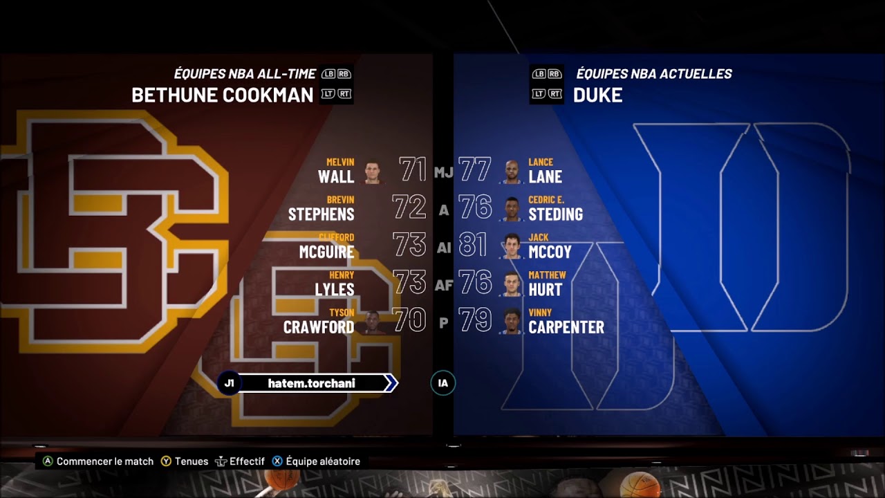 Fictional College Hoops on Nba 2k20 of Rob Davis - YouTube