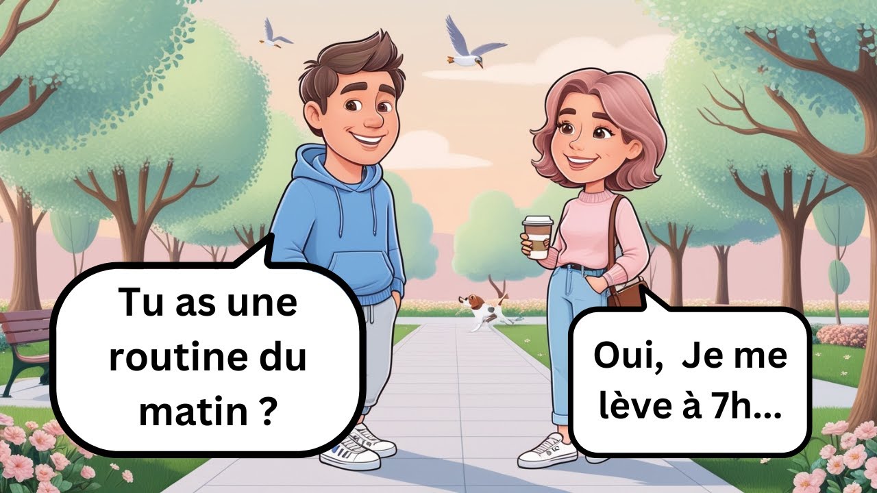 Morning Routine in Slow French | Easy Conversation A1- A2 - YouTube