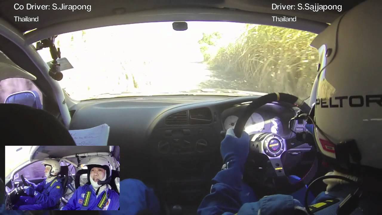 Thailand Rally Championship 23rd. SS2 Car No. 6 S.Sajjapong / S ...