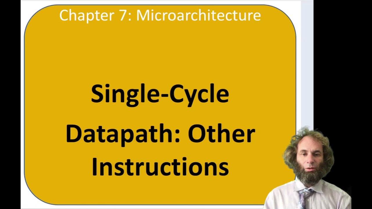 DDCA Ch7 - Part 3: RISC-V Single-Cycle Processor Datapath: Extending Instructions - YouTube
