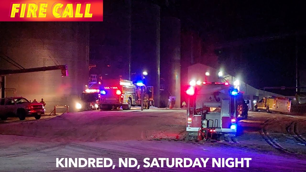 Fire At Dakota Plains Ag In Kindred, ND Saturday Night - YouTube