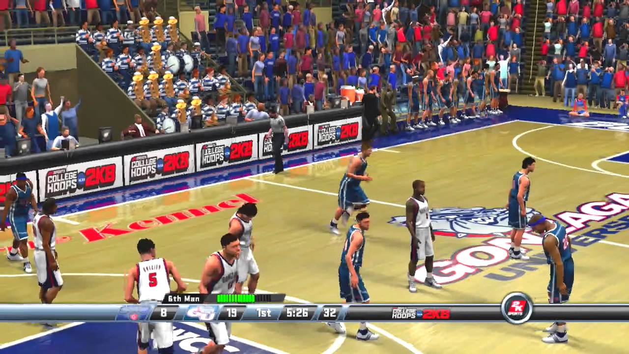 2K Sports College Hoops 2K8 St. Mary's Gaels vs Gonzaga Bulldogs - YouTube