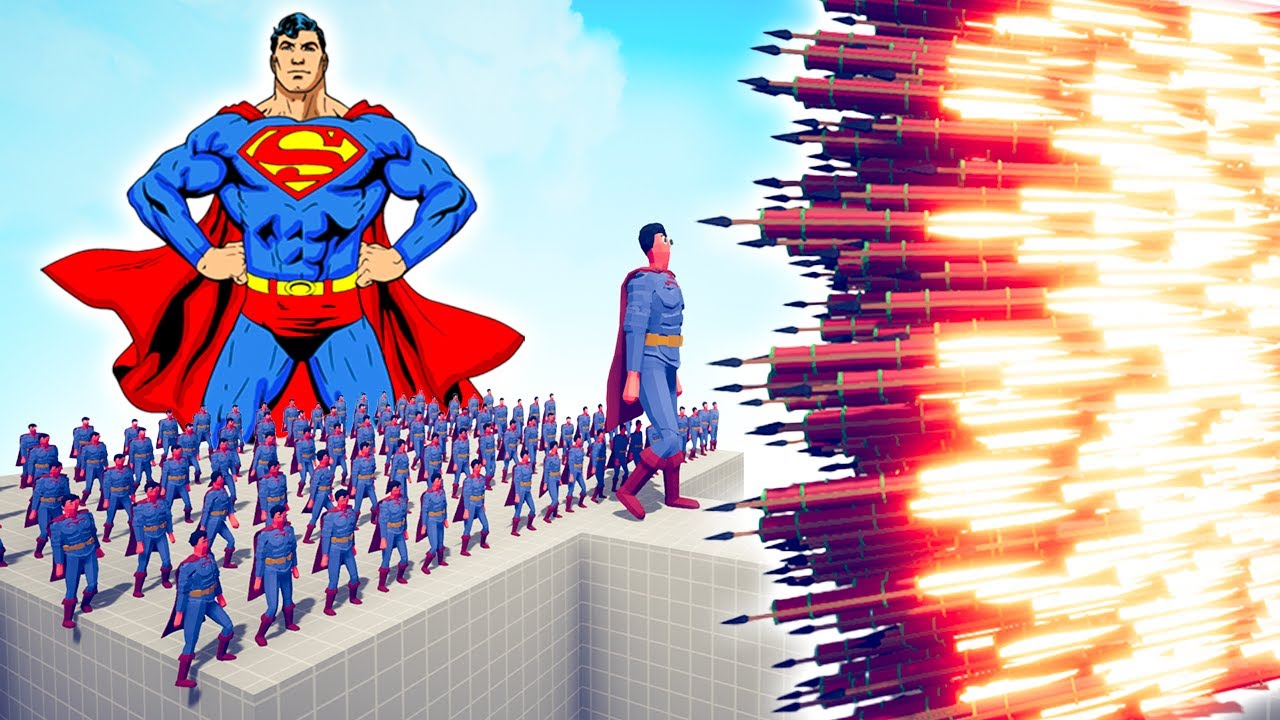 100x ARMY SUPERMAN + 1x GIANT vs EVERY GOD - TABS | Totally Accurate ...