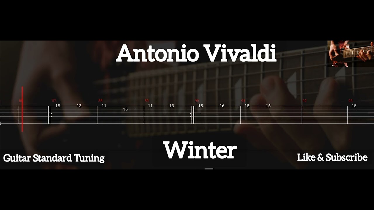 Antonio Vivaldi - Winter ( Tab Guitar ) - YouTube