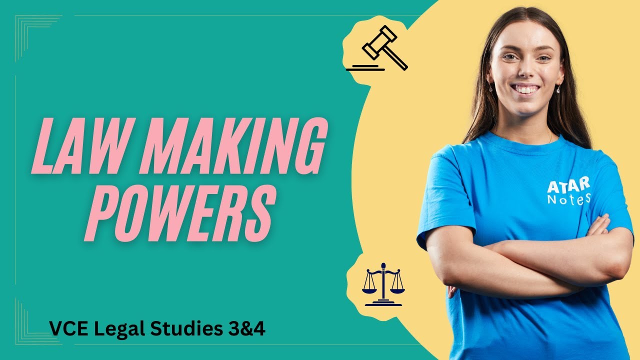 Law Making Powers | VCE Legal Studies 3&4 - YouTube