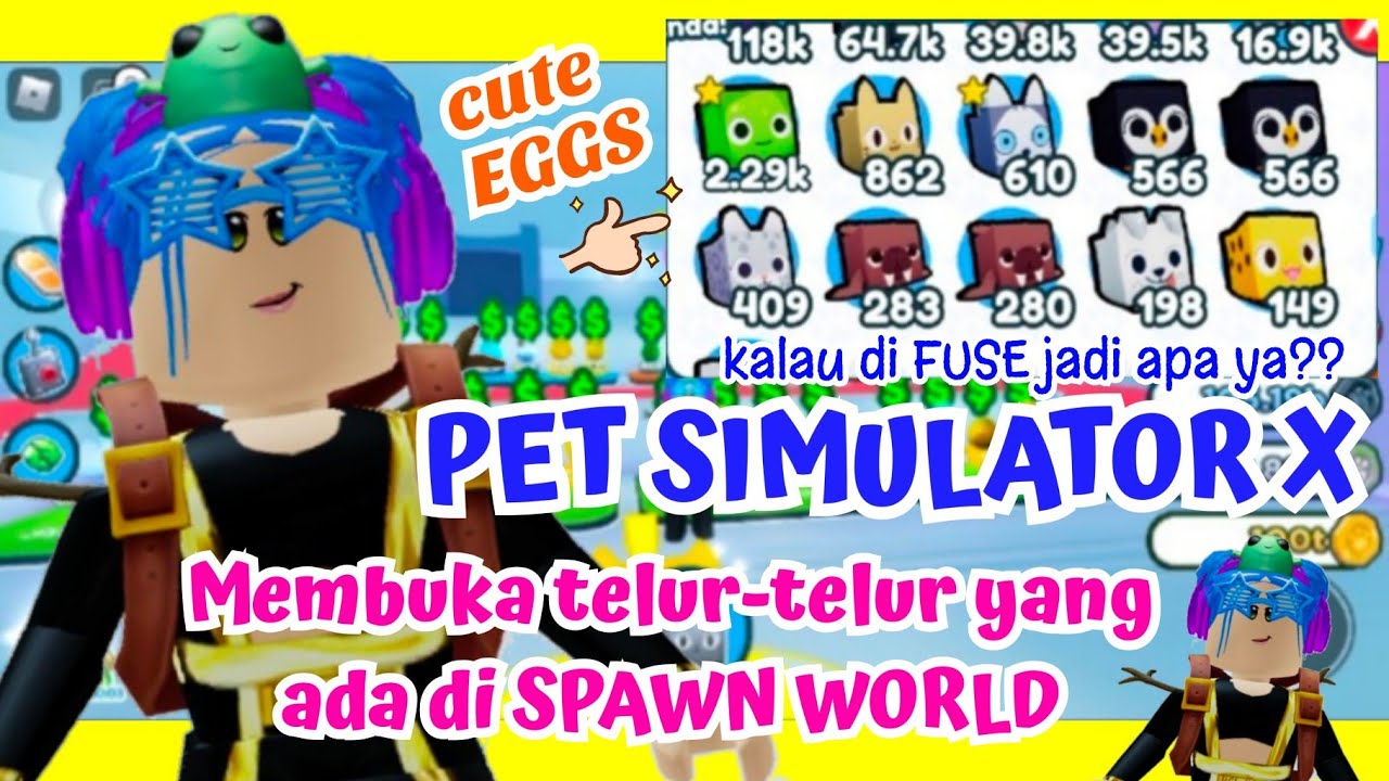 WOW! KEREN! AKU DAPAT SEMUA PET DI SPAWN WORLD PET SIMULATOR X DAN ...