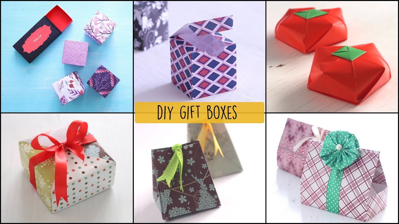 DIY Gift Boxes | Paper Boxes | DIY Activities - YouTube
