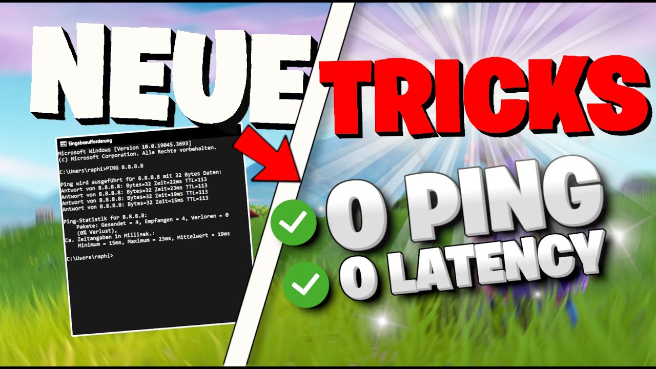6 TRICKS für einen NIEDRIGEN PING die du kennen solltest! (0 Ping ...