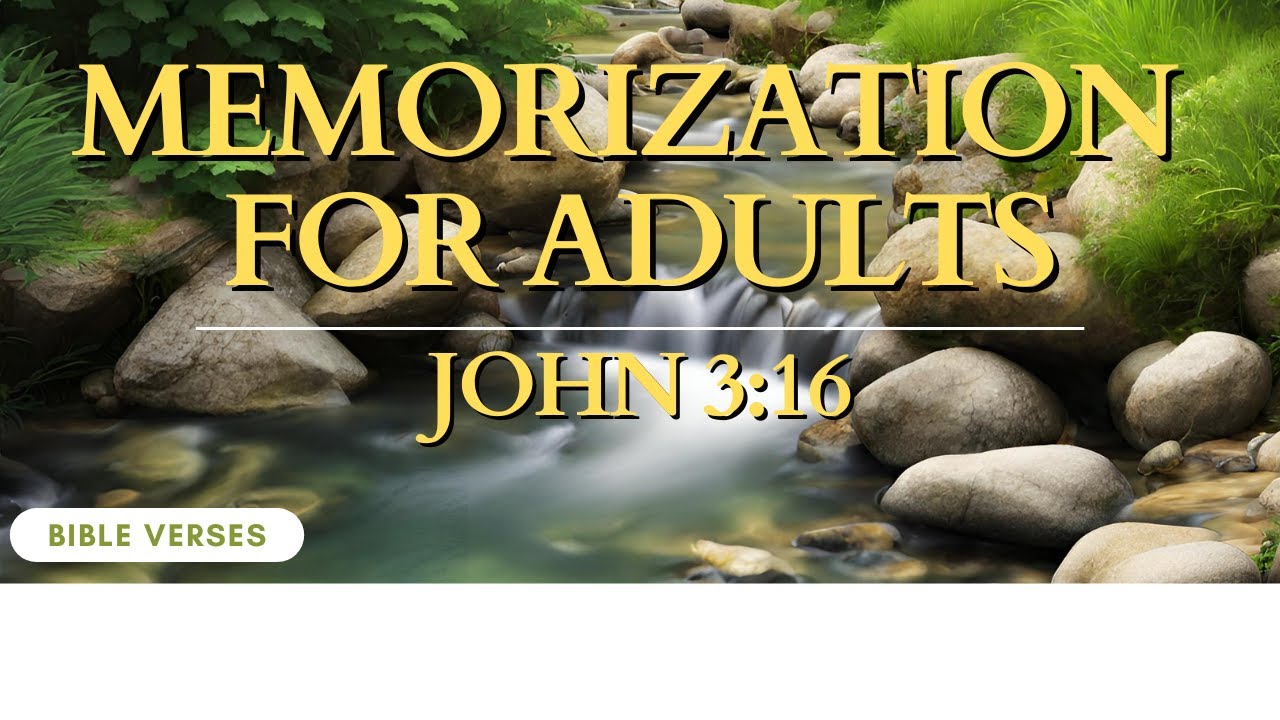 Memorize Bible Verses - John 3:16 - YouTube