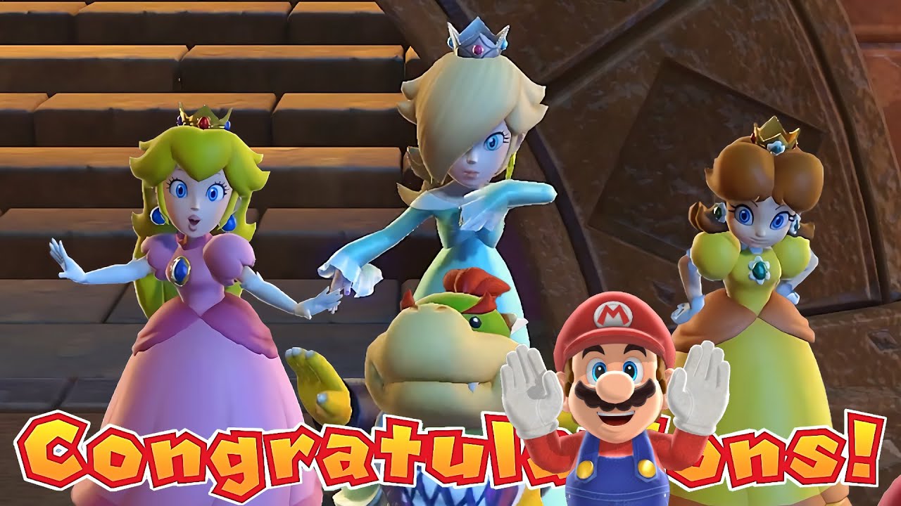 Super Mario Party River Survival Peach Daisy Bowser Jr and Rosalina ...
