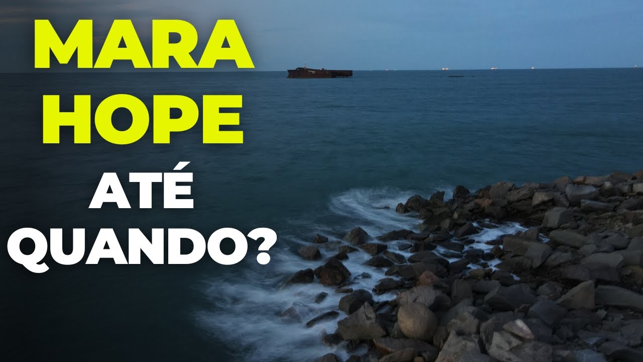 Navio Mara Hope: Parte do navio desabou e virou uma rampa. - YouTube