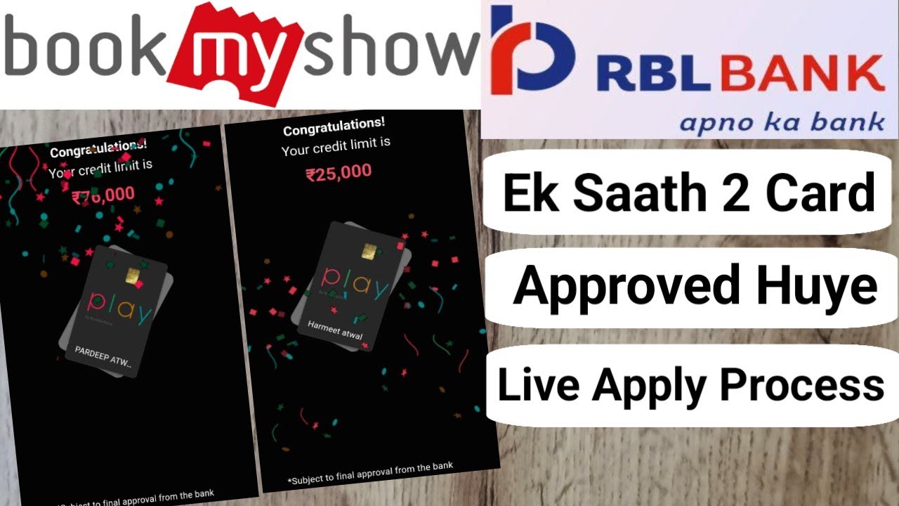 RBL BookMyShow Play Credit Card Apply Process.Free Movie Ticket ...