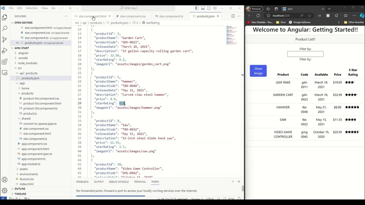 Rating control in angular | star rating in angular with easy steps - YouTube