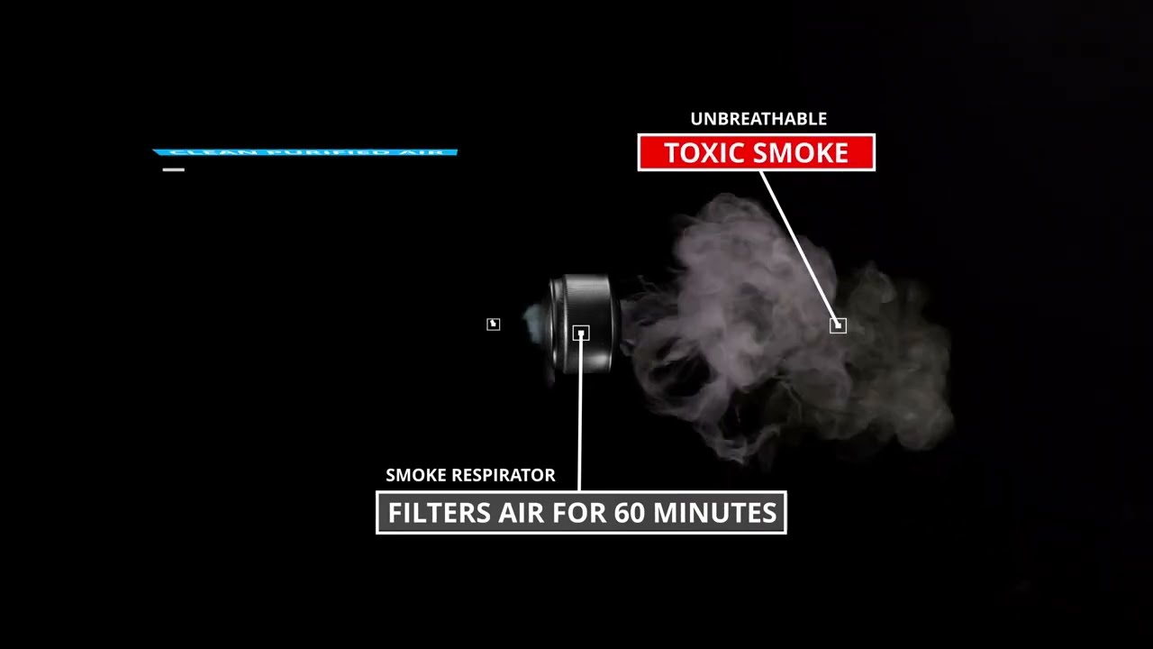 Firemask smoke mask. It protects you from smoke and toxic gases - YouTube
