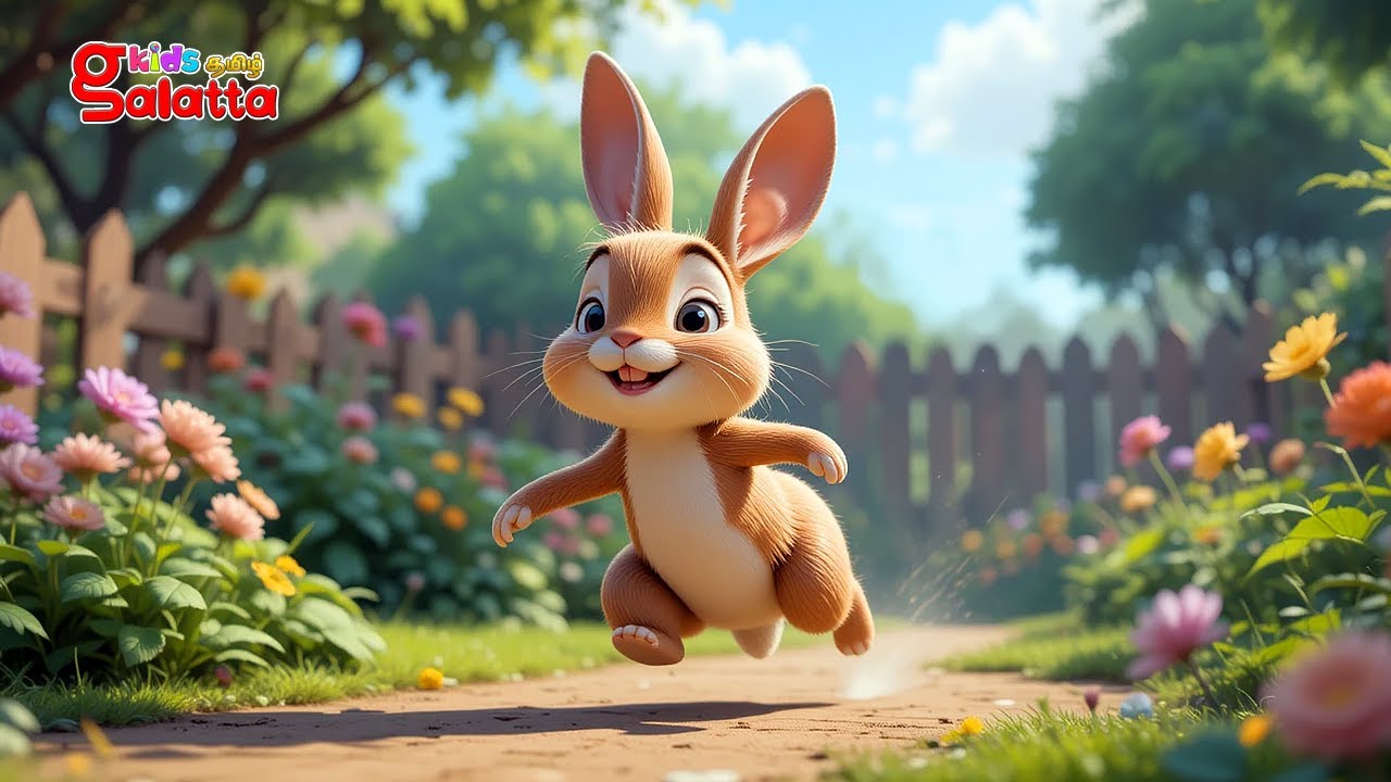 குட்டி முயல் பாடல் - The little Rabbit | Tamil Nursery Rhymes for Kids ...