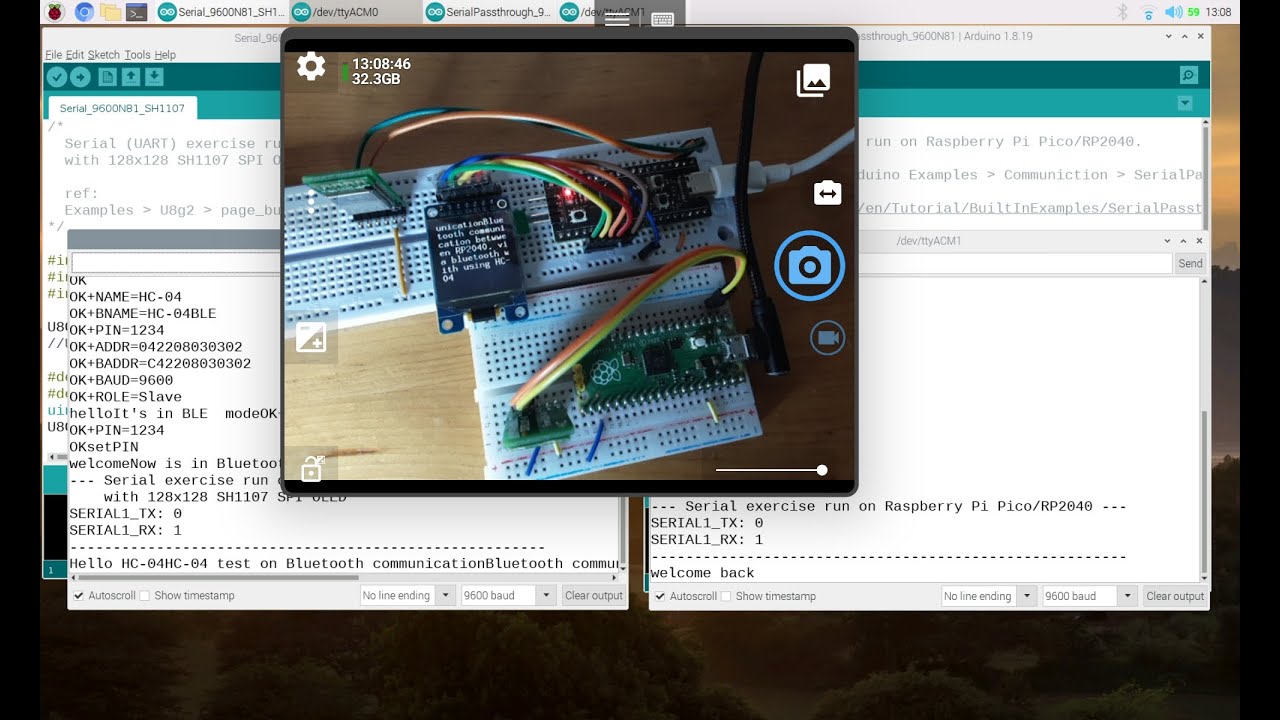 Bluetooth serial communication between RP2040 using HC-04 Bluetooth ...