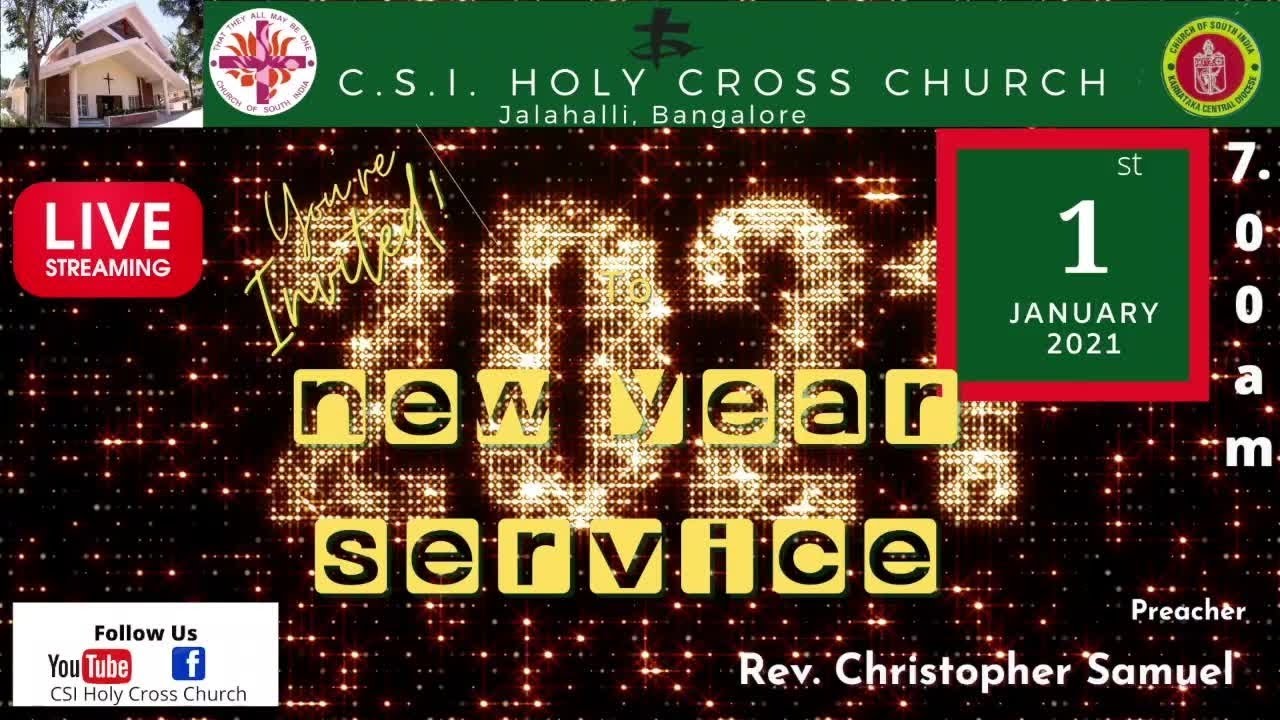 CSI Holy Cross Church Live New Year Service - YouTube