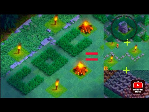 🔥Write CoC with tall grass in builder base with this technique🔥 | #coc ...