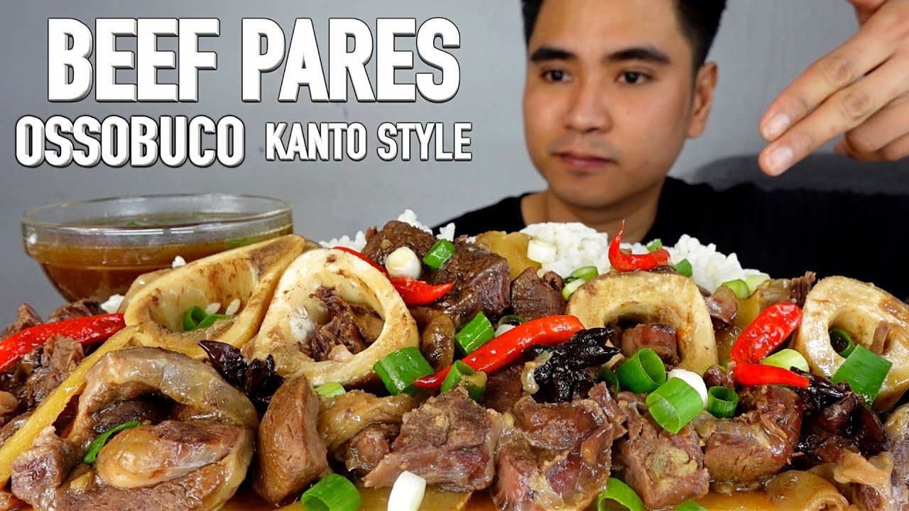 SPICY BEEF PARES OSSOBUCO| MUKBANG PHILIPPINES | FILIPINO FOOD | PINOY ...
