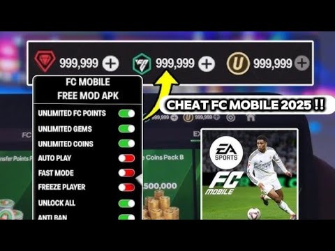 CHEAT FC MOBILE 2025 | UNLIMITED DIAMOND 💎 & UNLIMITED COIN 🪙 - YouTube