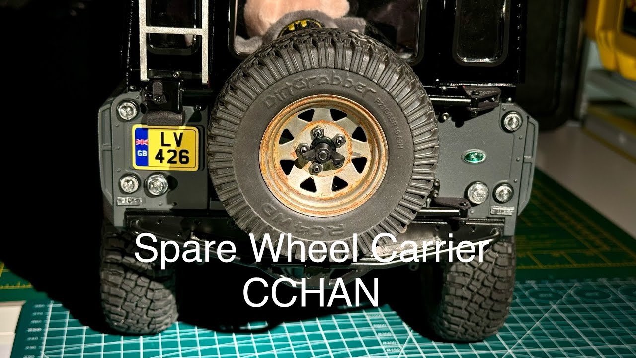 RC4WD 2015 Defender D90 - Spare Wheel Carrier - CChand - YouTube