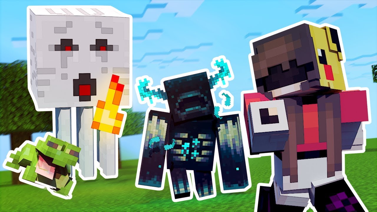I Survived Minecraft But The Mobs Randomly Shapeshift Challenge! - YouTube