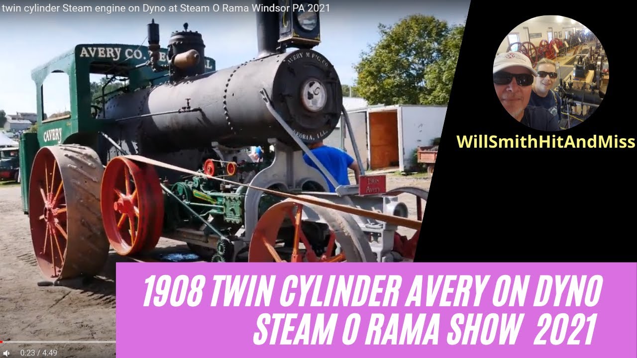 Rare Avery Twin Cylinder Steam Engine on Dyno at Steam O Rama Windsor ...