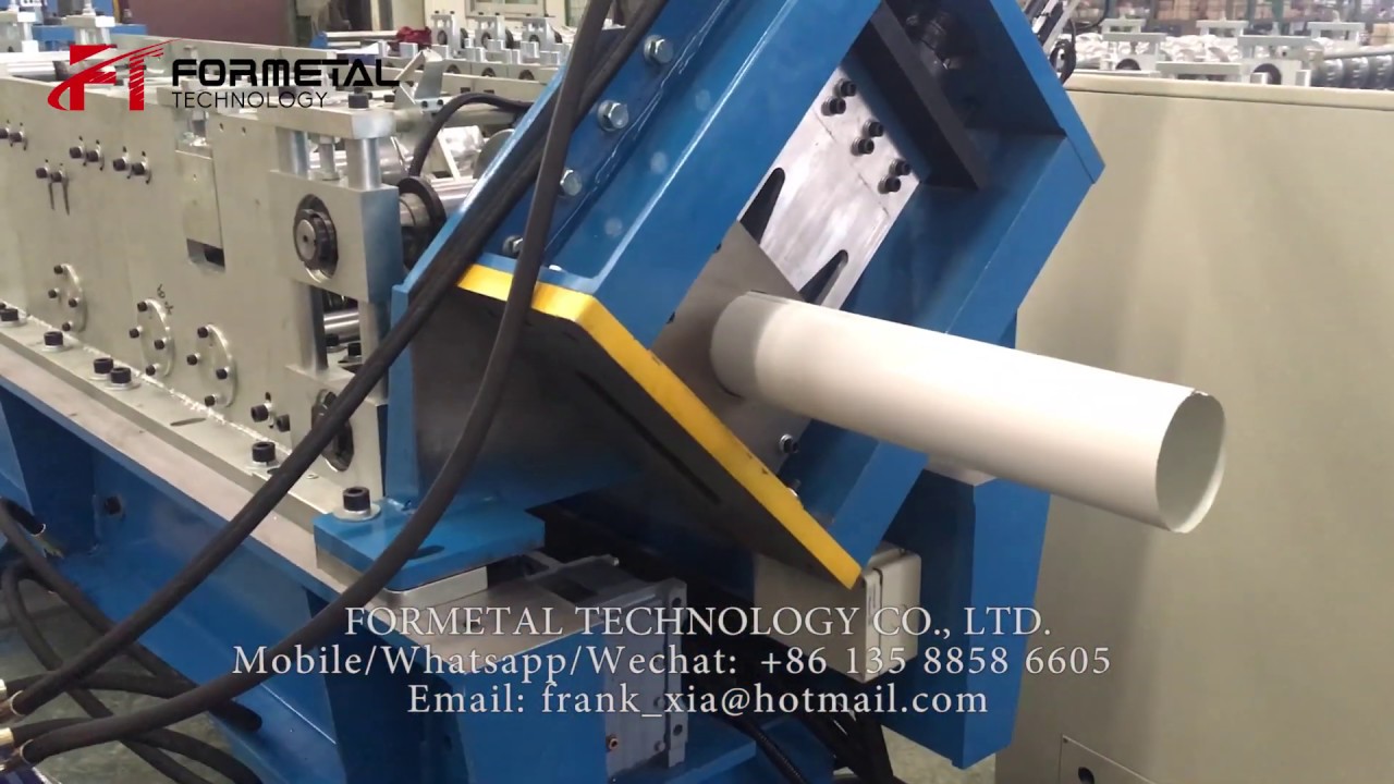 How to run Round Downspout Roll Forming Machine - Formetal Technology ...