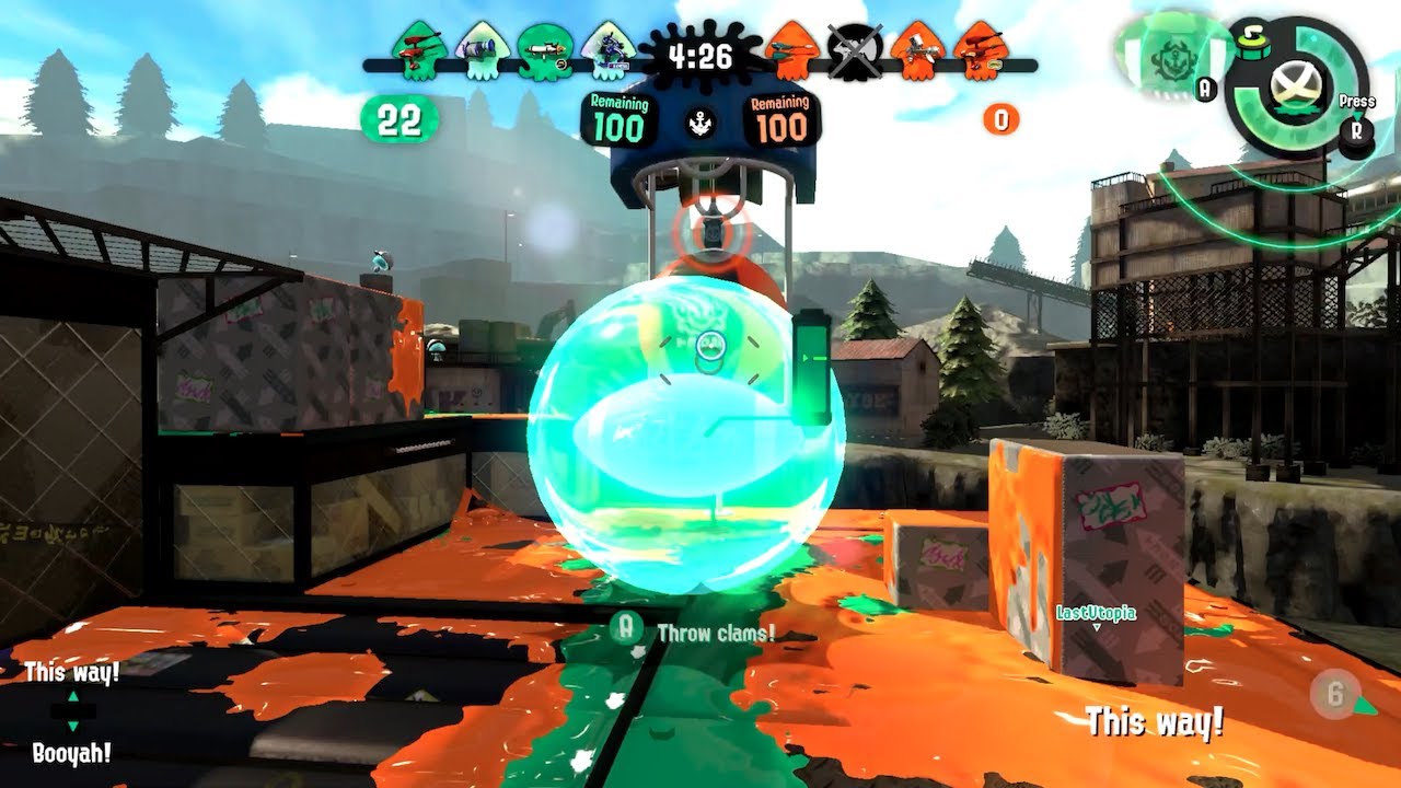 Splatoon 2: Hitting the basket in Clam Blitz [15(6)-5, L-3 Nozzlenose ...