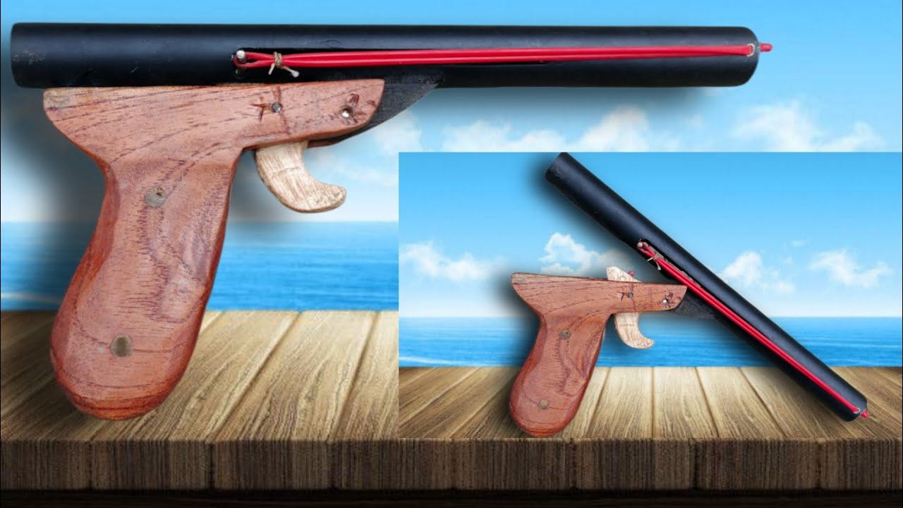 HOW TO MAKE A SLINGSHOT RIFLE PVC POWER FULL||Slingshot Rifle Gun - YouTube