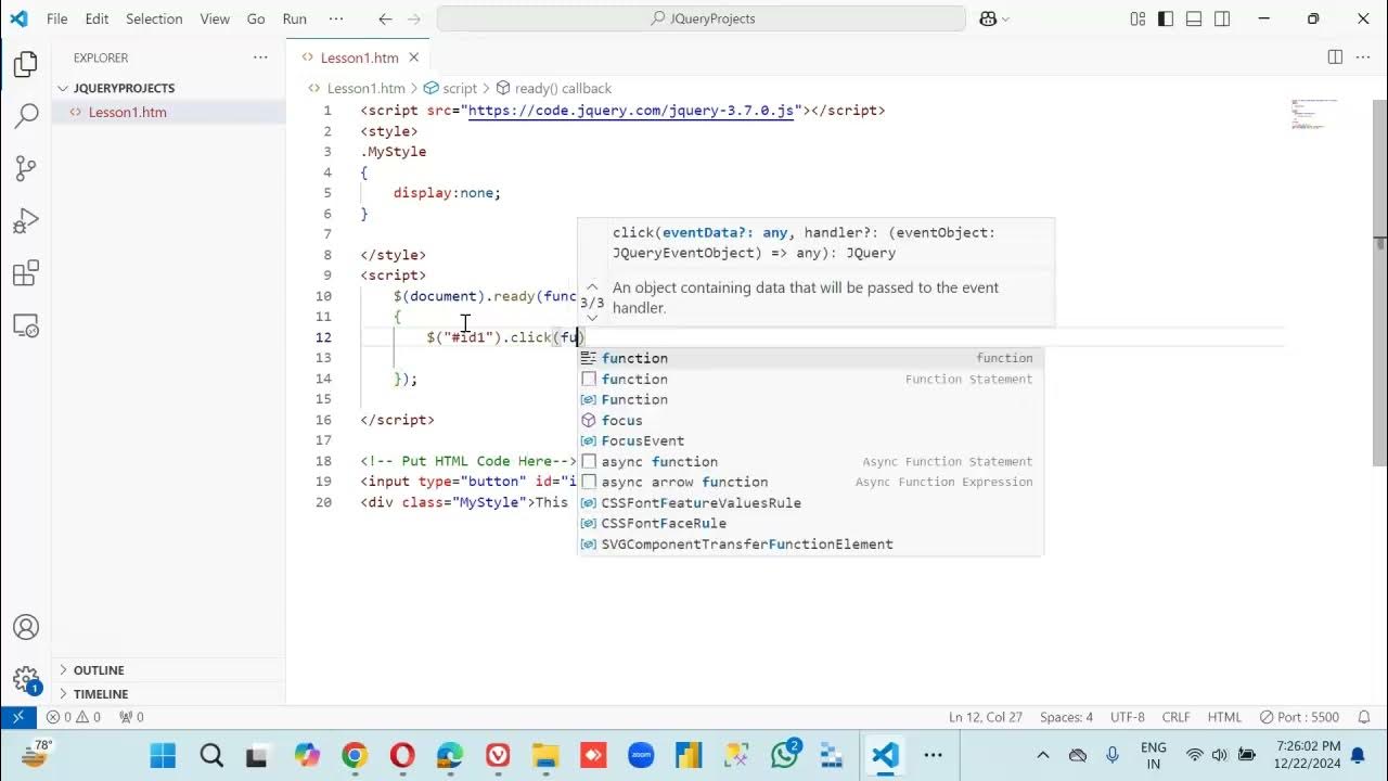 Lesson31- toggleClass - JQuery 1000 Videos - YouTube Lesson31- toggleClass - JQuery 1000 Videos - YouTube
