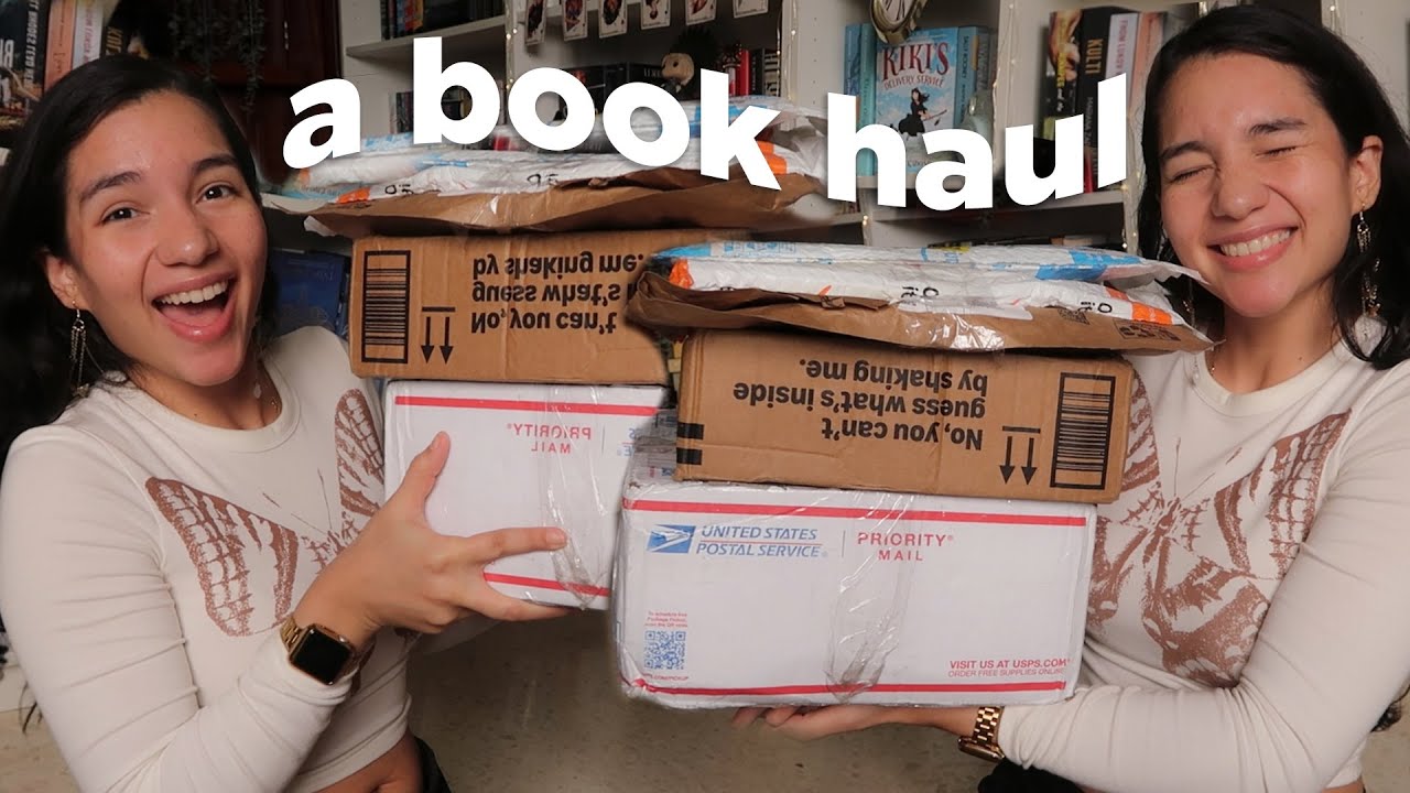 a surprise BOOK HAUL📚 unboxing packages & gifts - YouTube