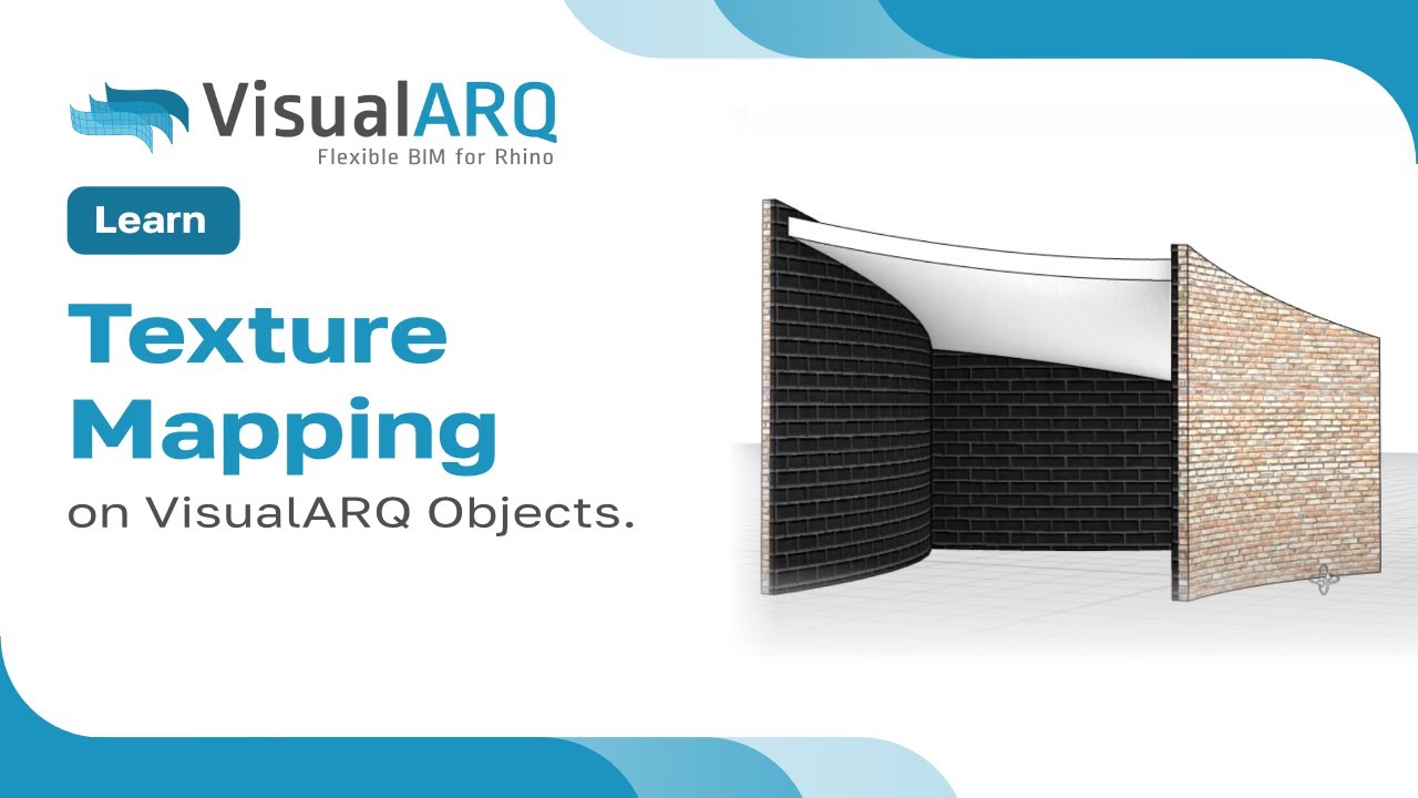 VisualARQ Texture Mapping - YouTube