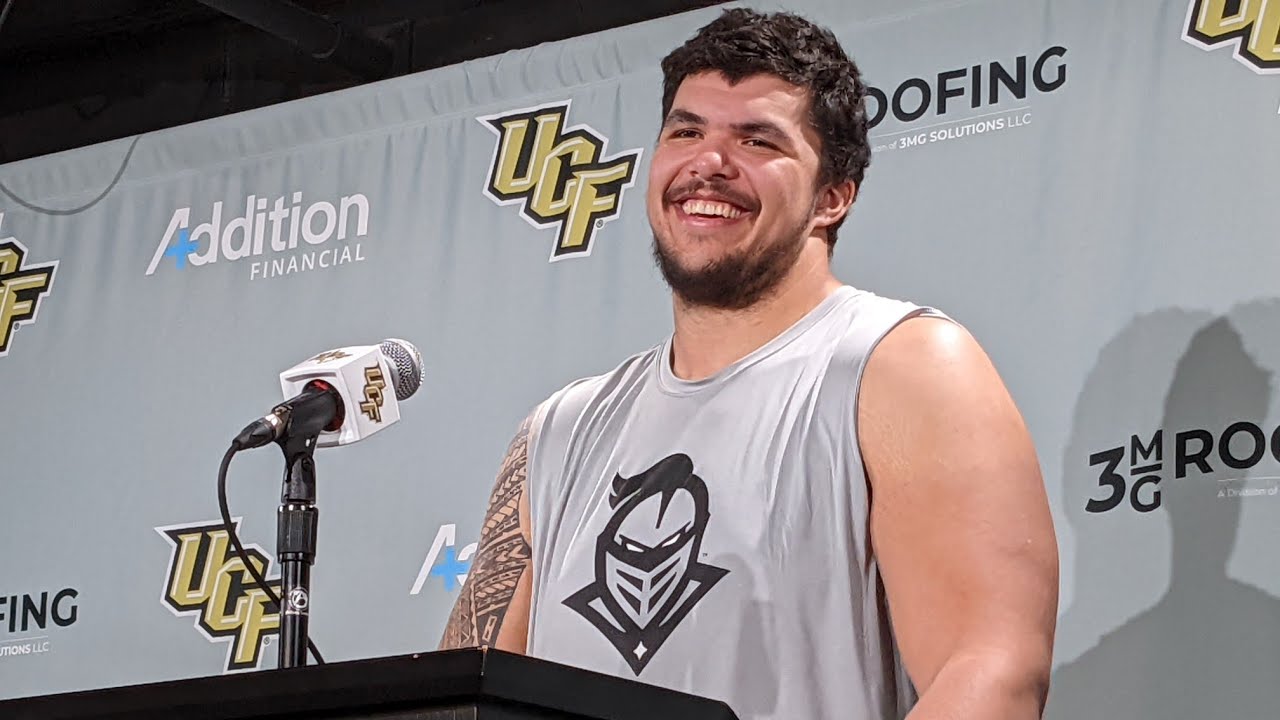 UCF Football: OL Sam Jackson learning a new position this spring - YouTube