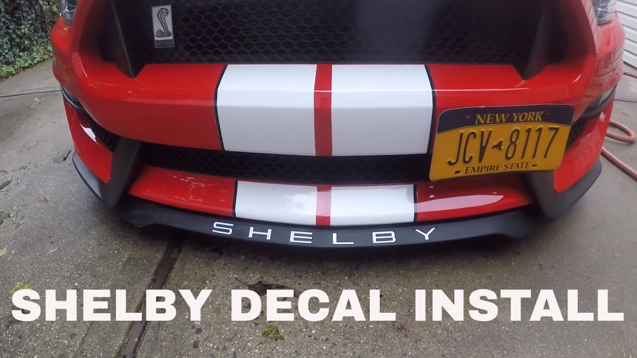 Shelby GT350 Decal lettering Install - YouTube