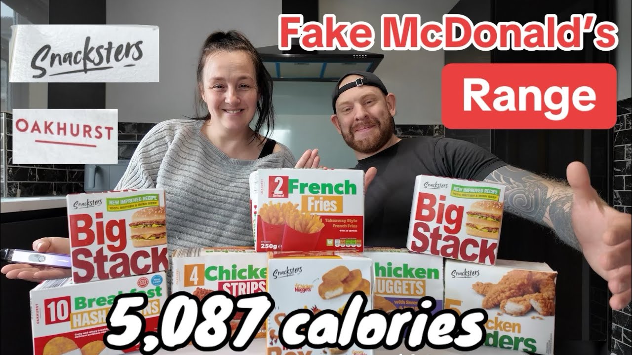 I take on the FAKE McDonalds range totalling a 5,087 CALORIE meal by ...