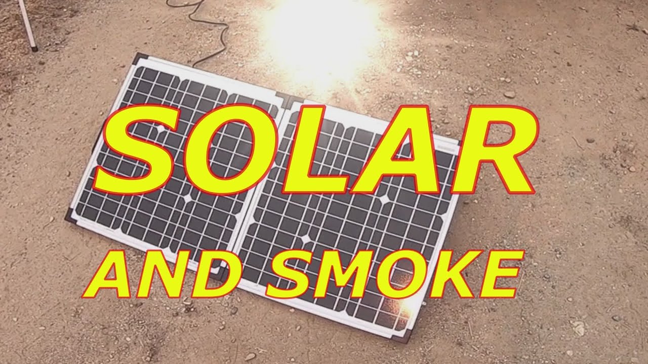 How does wildfire smoke effect solar panels. - YouTube