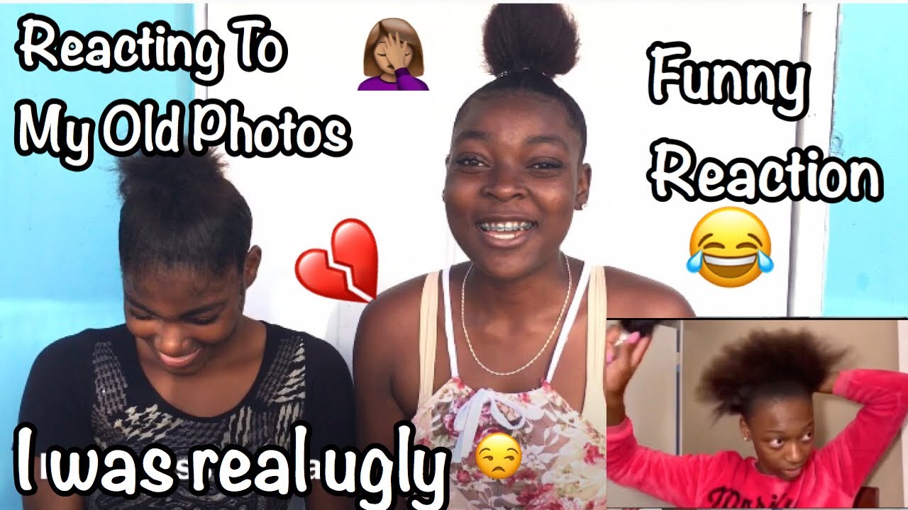 REACTING TO MY OLD PHOTOS *Funny Reaction* 😆 - YouTube